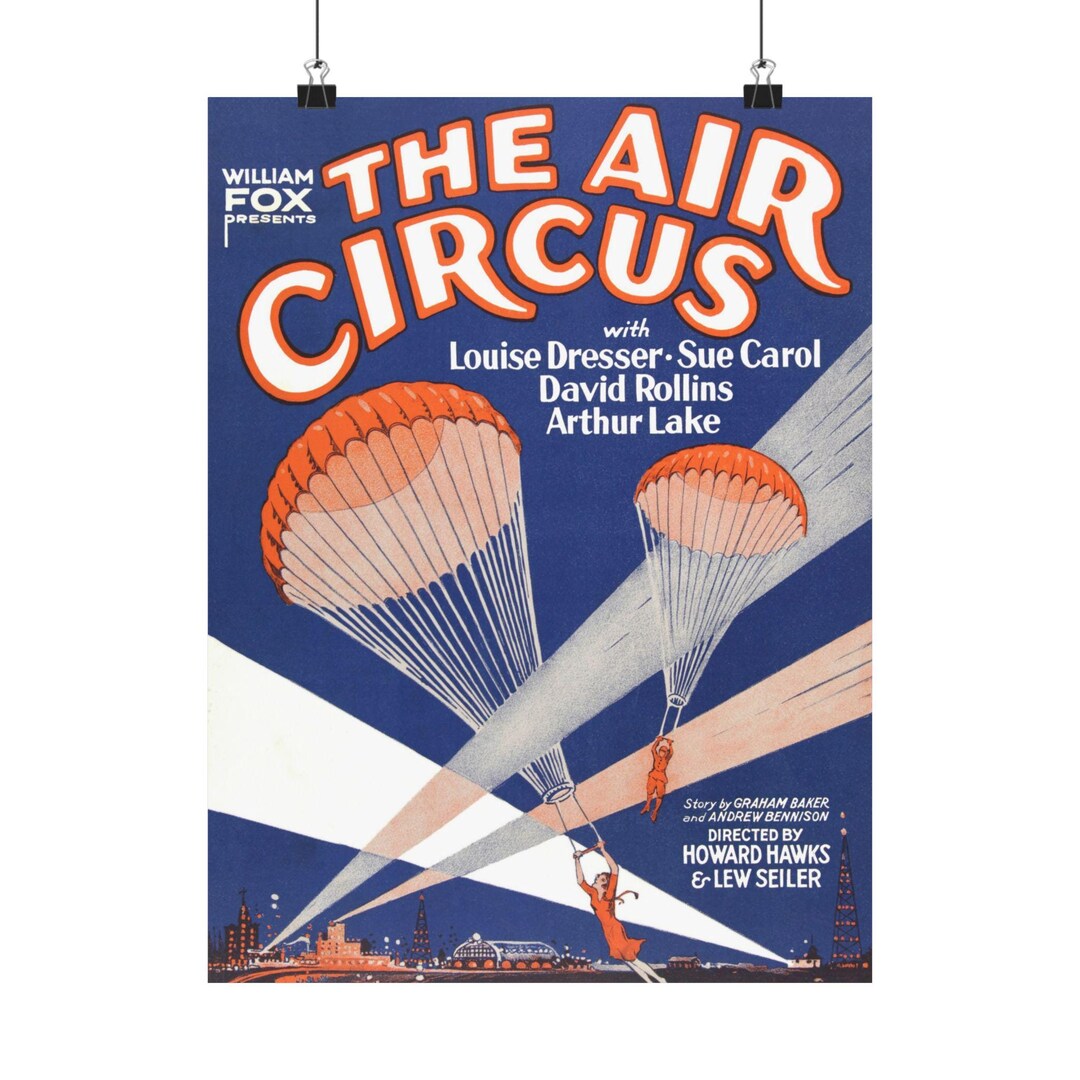 The Air Circus Window Card Poster for a 1928 Talking Motion Picture - Etsy
