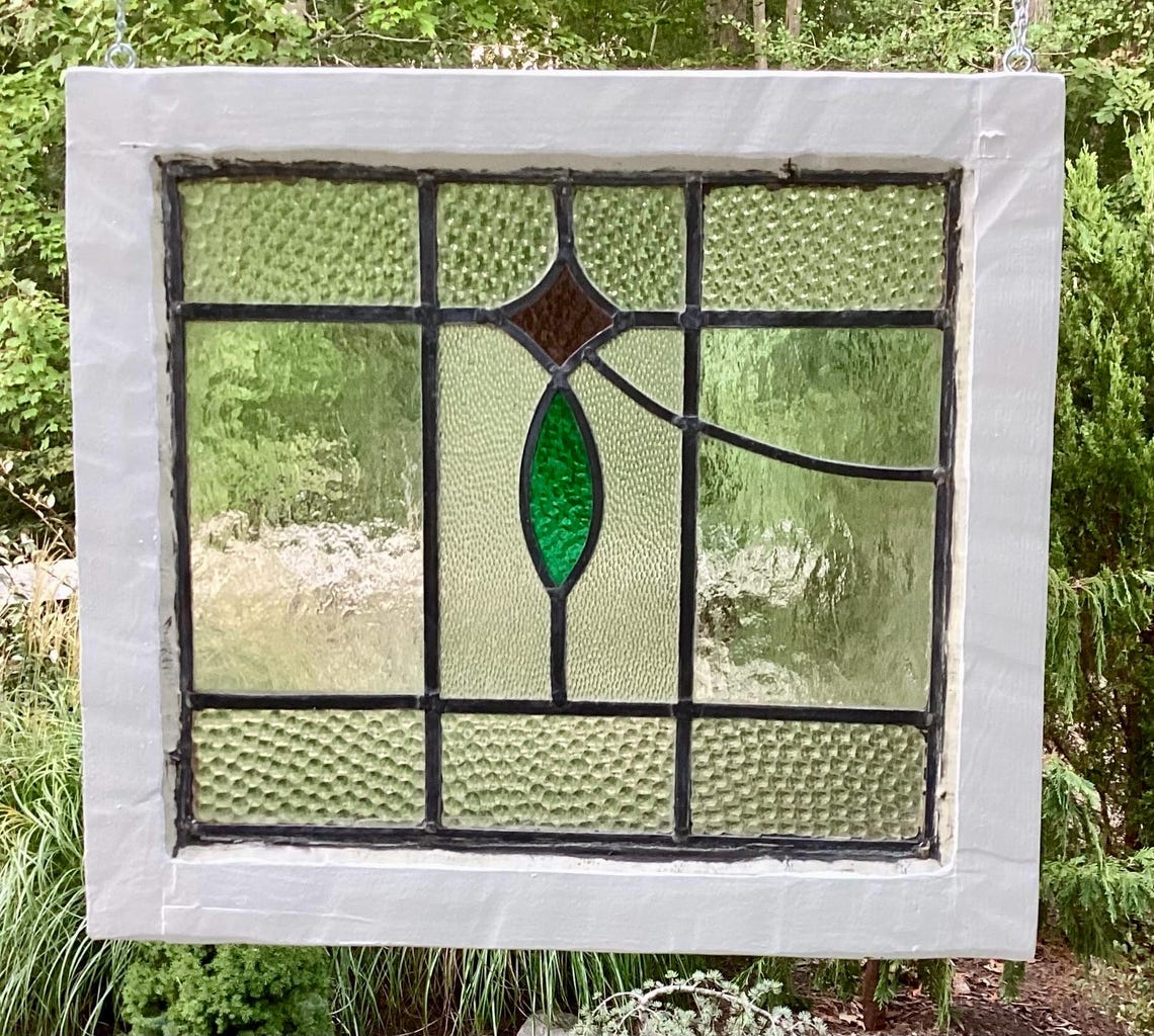 Wall Decor, Antique Glass Panels, Antique Stained Glass, Antique Leads ...