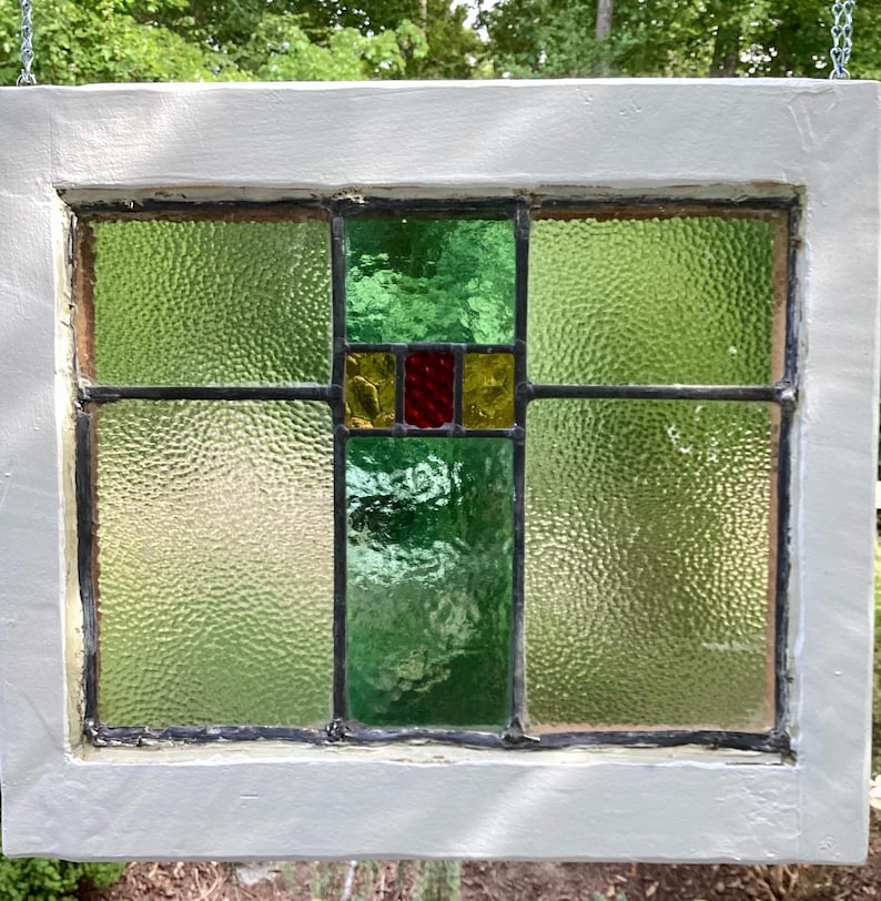 Antique Leaded Glass Panel, Antique Stained Glass, Antique Windows ...