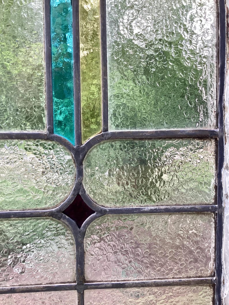 Antique Leaded Glass Panel, Antique Stained Glass, Antique Windows ...