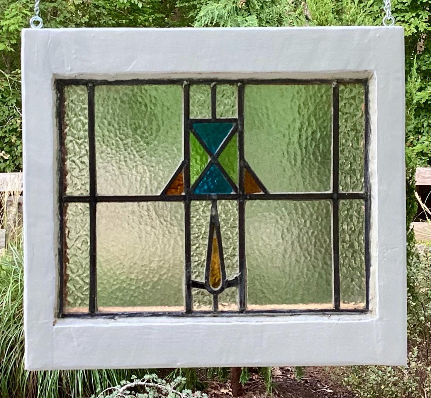 Antique Leaded Glass Panel, Antique Stained Glass, Antique Windows ...