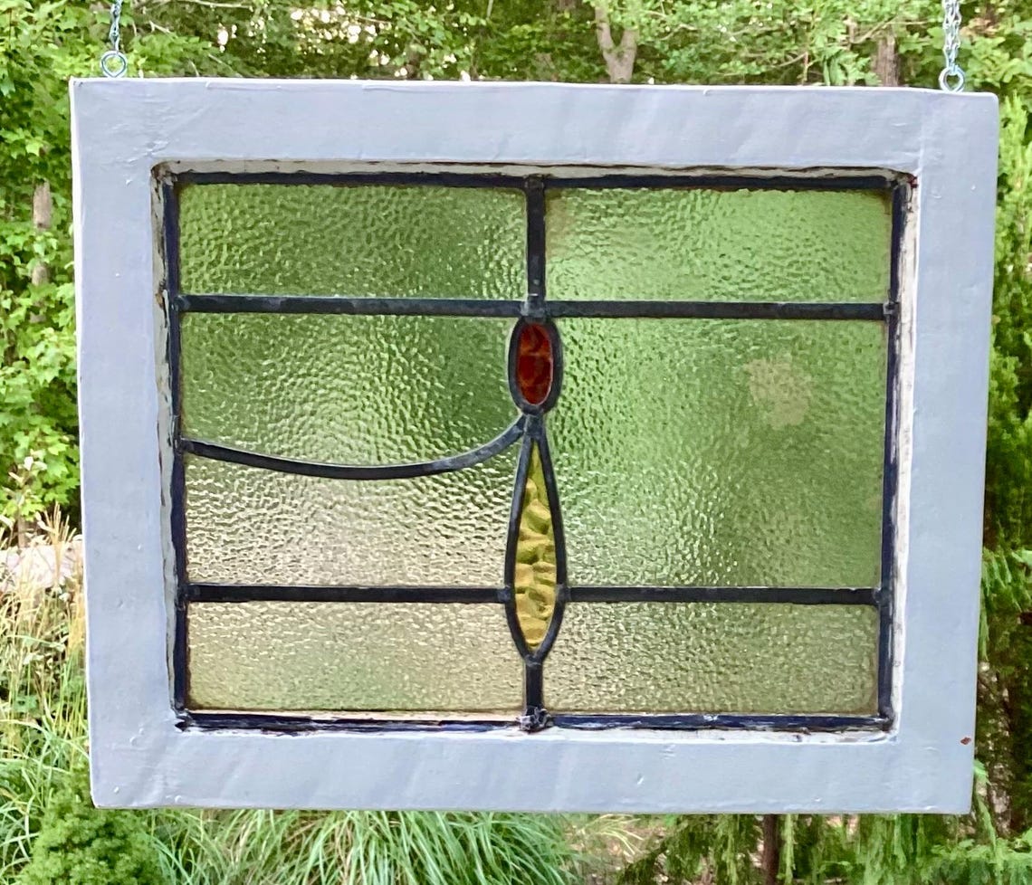 Wall Decor, Antique Glass Panels, Antique Stained Glass, Antique Leads ...