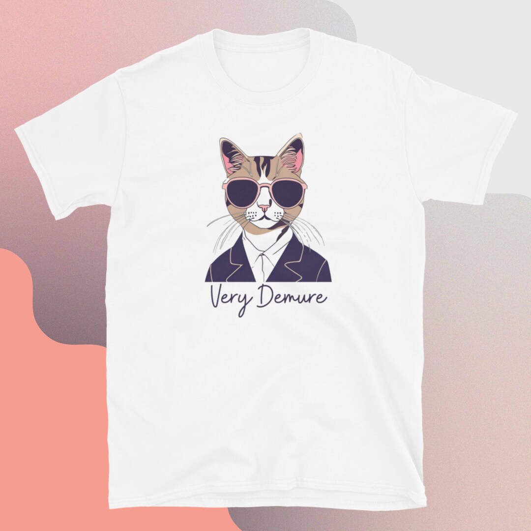 Very Demure Meme Cat T-shirt - Etsy