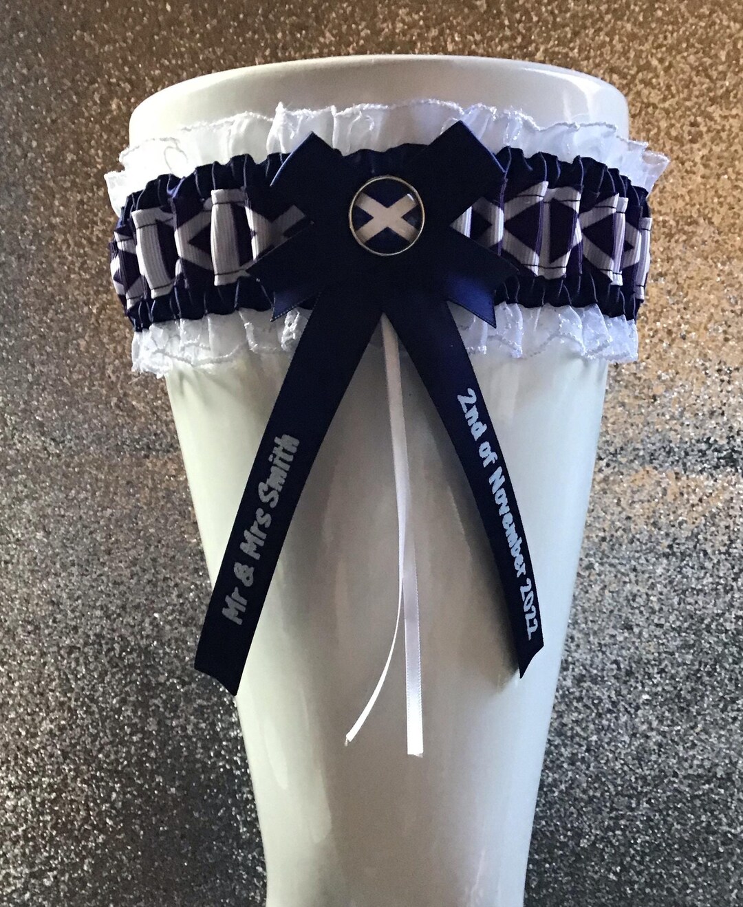 Scotland Personalised Wedding Prom Garter Scottish - Etsy