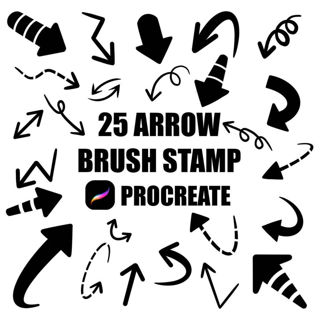 Procreate Brushes, Arrow Brush Stamp,arrows Brush Procreate - Etsy