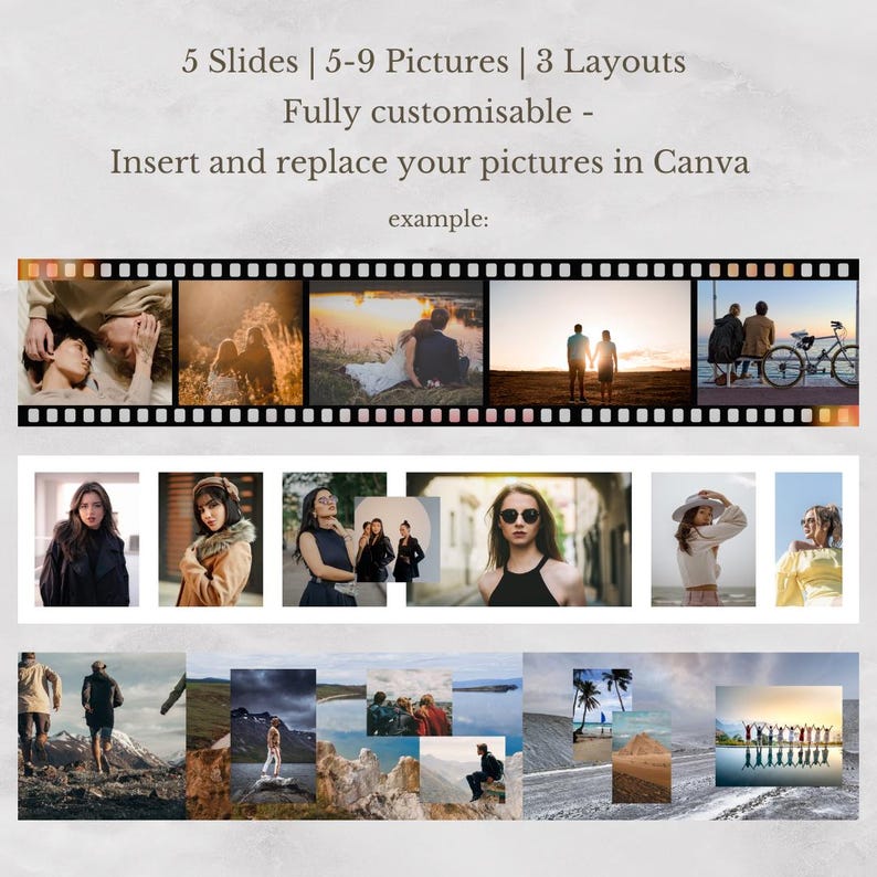 Instagram Seamless Carousel Template Canva Social Media Templates ...