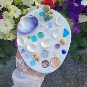 Handmade Mermaid Seashell Artist Palette, Coastal Ocean Inspired - Etsy