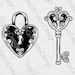 Heart Lock and Key Matching Tattoos - Etsy