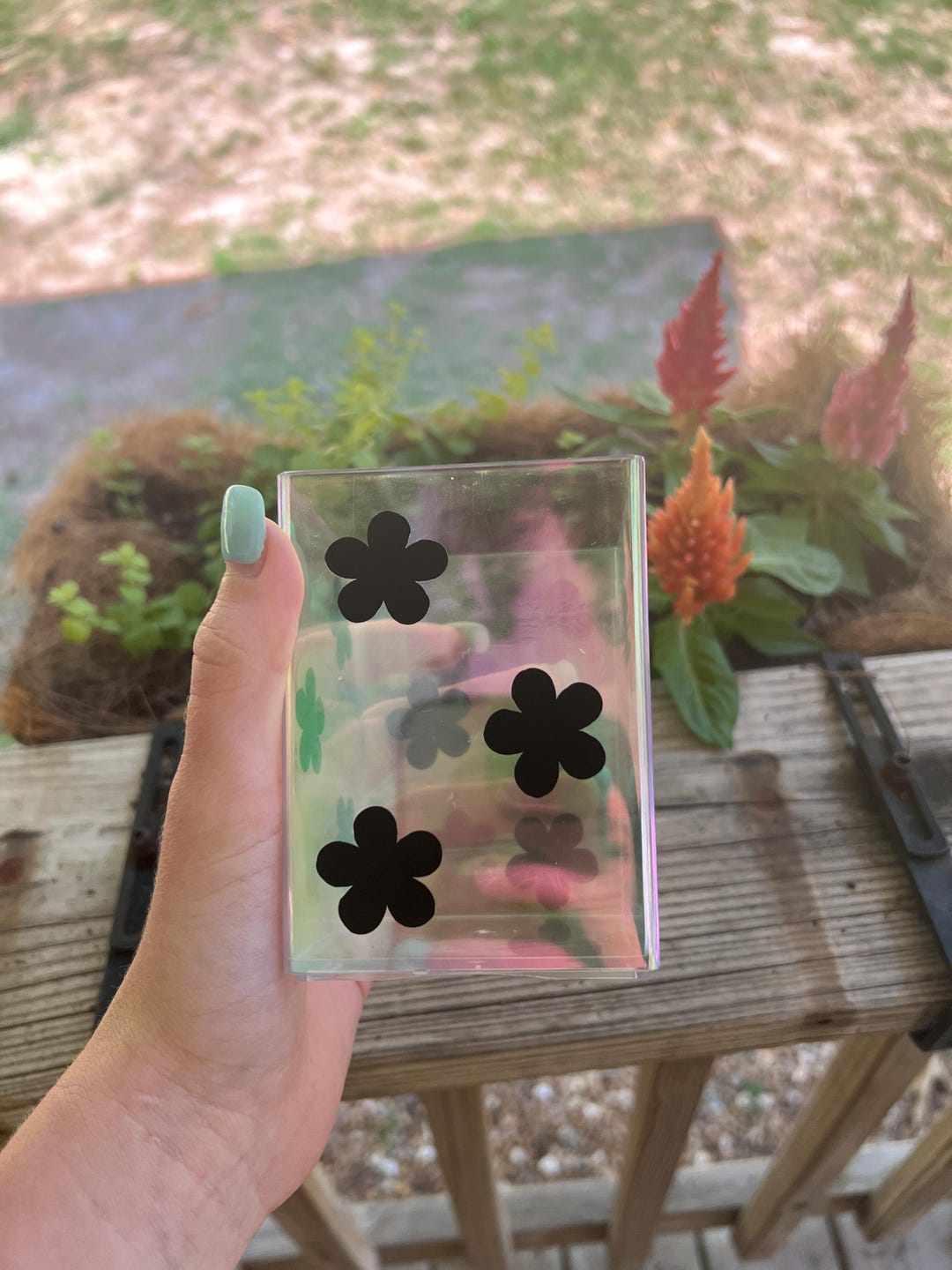 LIMITED Edition-flower Pencil Holder-flower Cup-square Desk Organizer ...