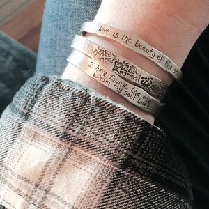 Sterling Silver Quote Cuff . Song of Solomon the One Whom My Soul Loves ...