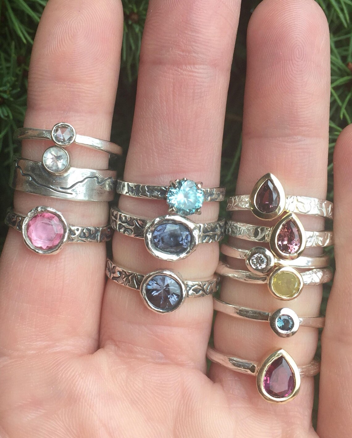 Simple Sapphire Engagement Ring . Unique Blue Sapphire | Etsy