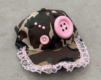 White Hand Made Customised Baseball Cap - Etsy