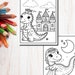 Princess Dinosaur Coloring Pages for Kids | Printable Dinosaur Princess ...