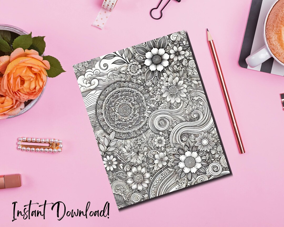 Printable Mindfulness Adult Coloring Pages | Relaxation and Stress ...