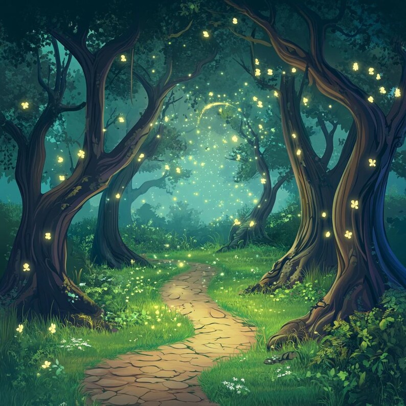 16 Magical Enchanted Forest Clipart, Enchanted Forest Wonderland ...