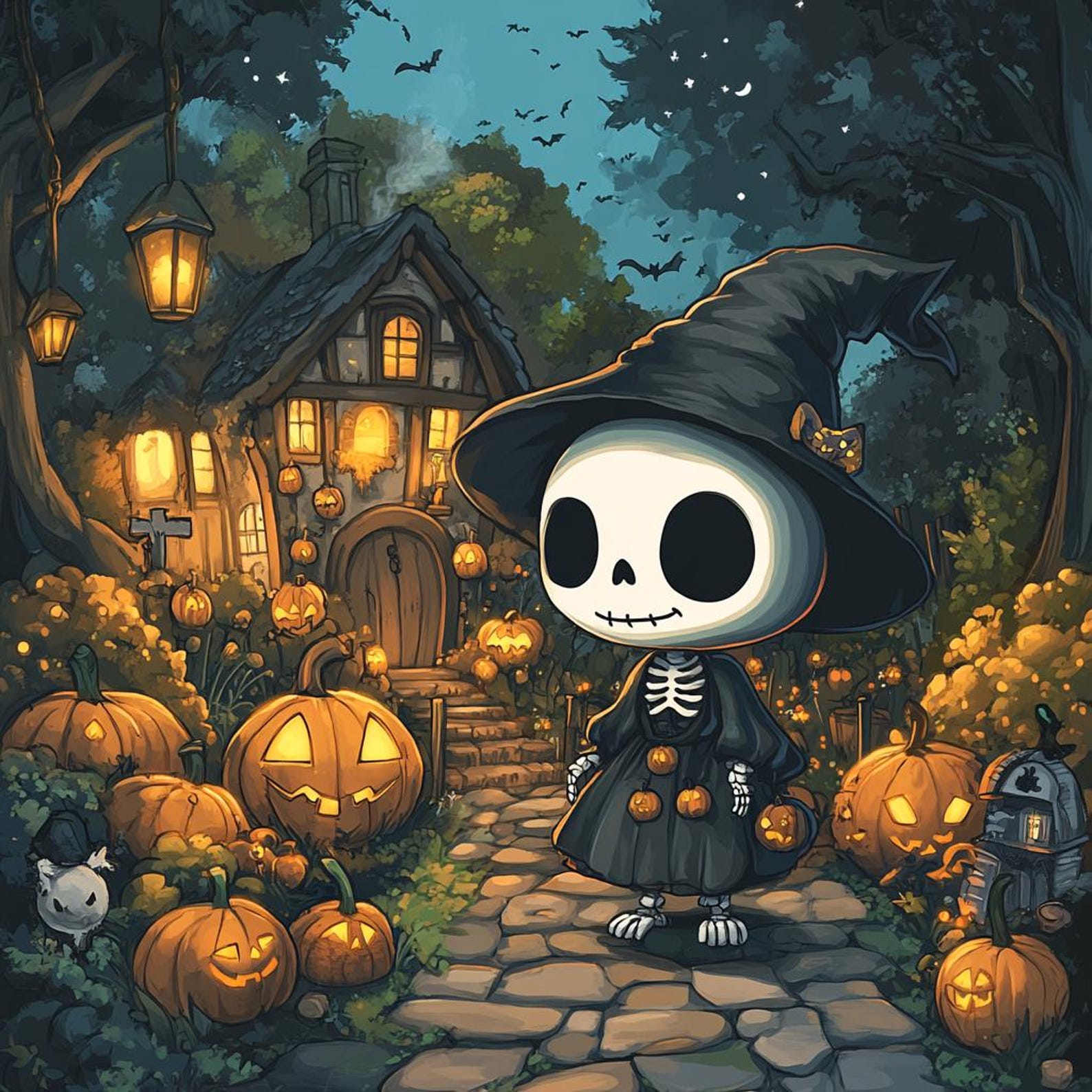 24 Halloween Clipart, Spooky Haunted House Digital Art, Halloween ...