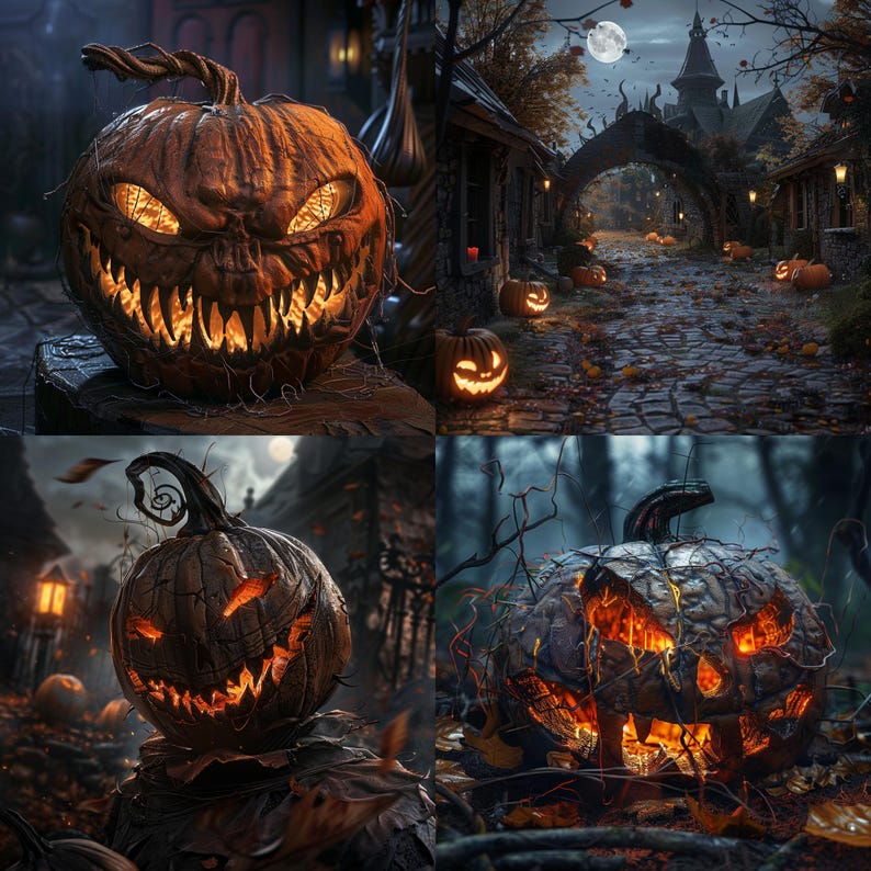 24 Spooky Halloween Haunted House Clipart, Halloween Pumpkin Jack-o ...