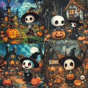 24 Halloween Clipart, Spooky Haunted House Digital Art, Halloween ...