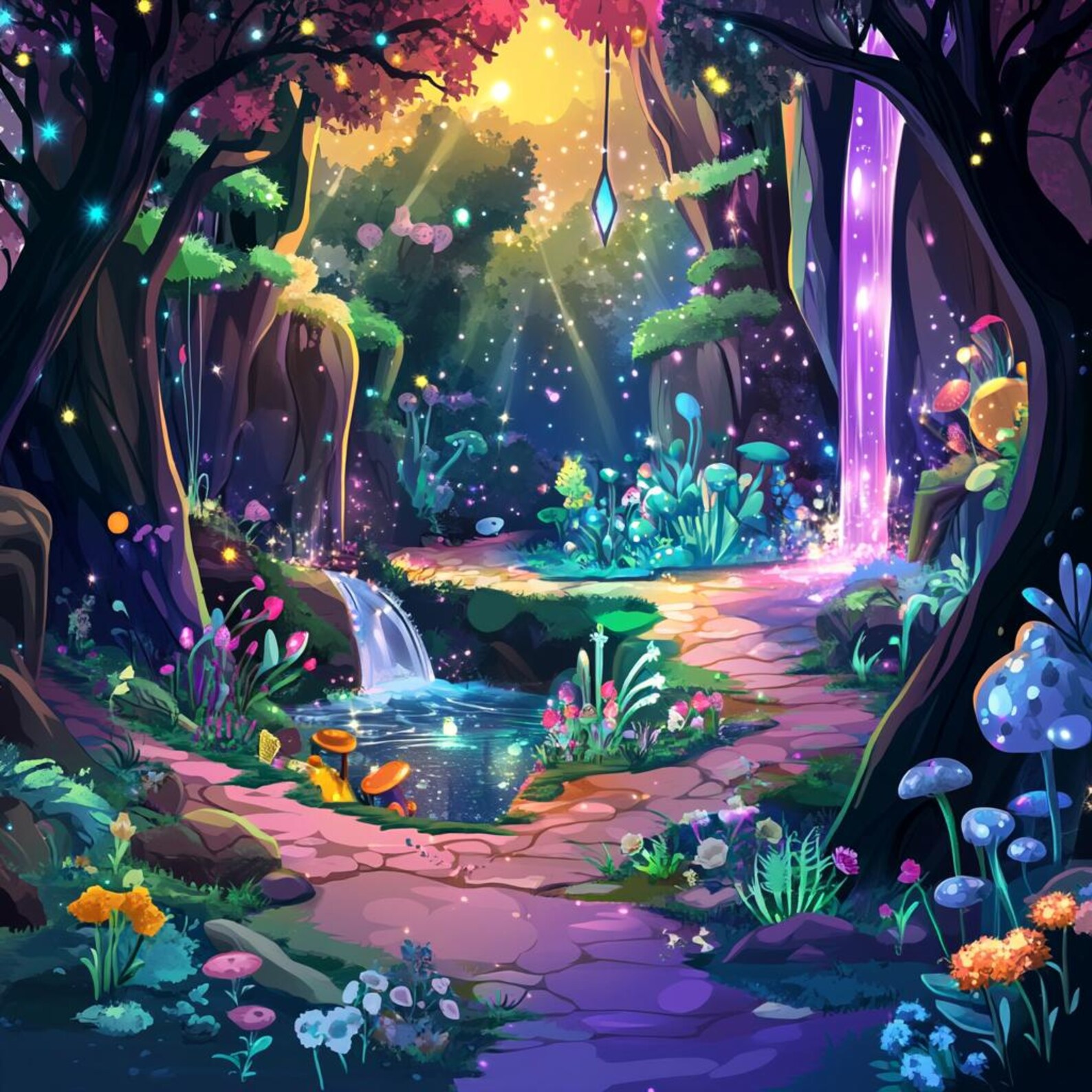 16 Magical Enchanted Forest Clipart, Enchanted Forest Wonderland ...