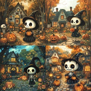 24 Halloween Clipart, Spooky Haunted House Digital Art, Halloween ...