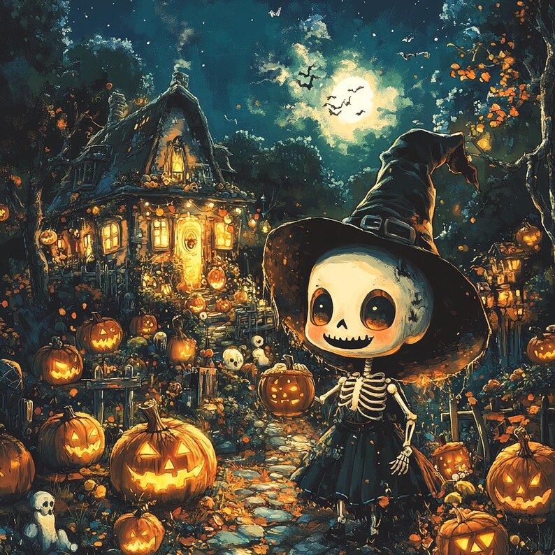 24 Halloween Clipart, Spooky Haunted House Digital Art, Halloween ...