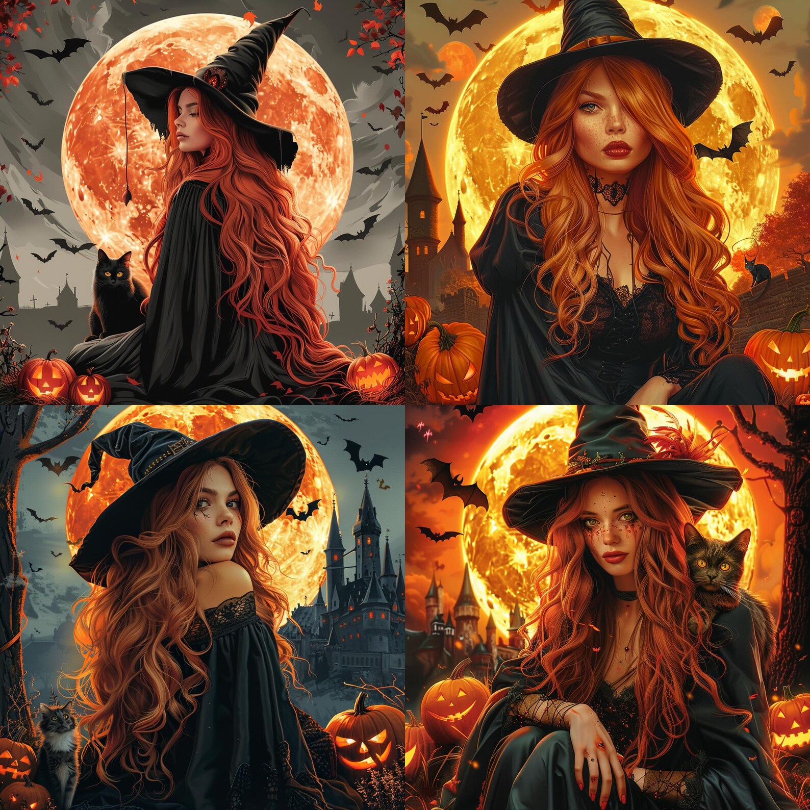 24 Halloween Witch Clipart, Spooky Halloween Art, Witch Clipart ...