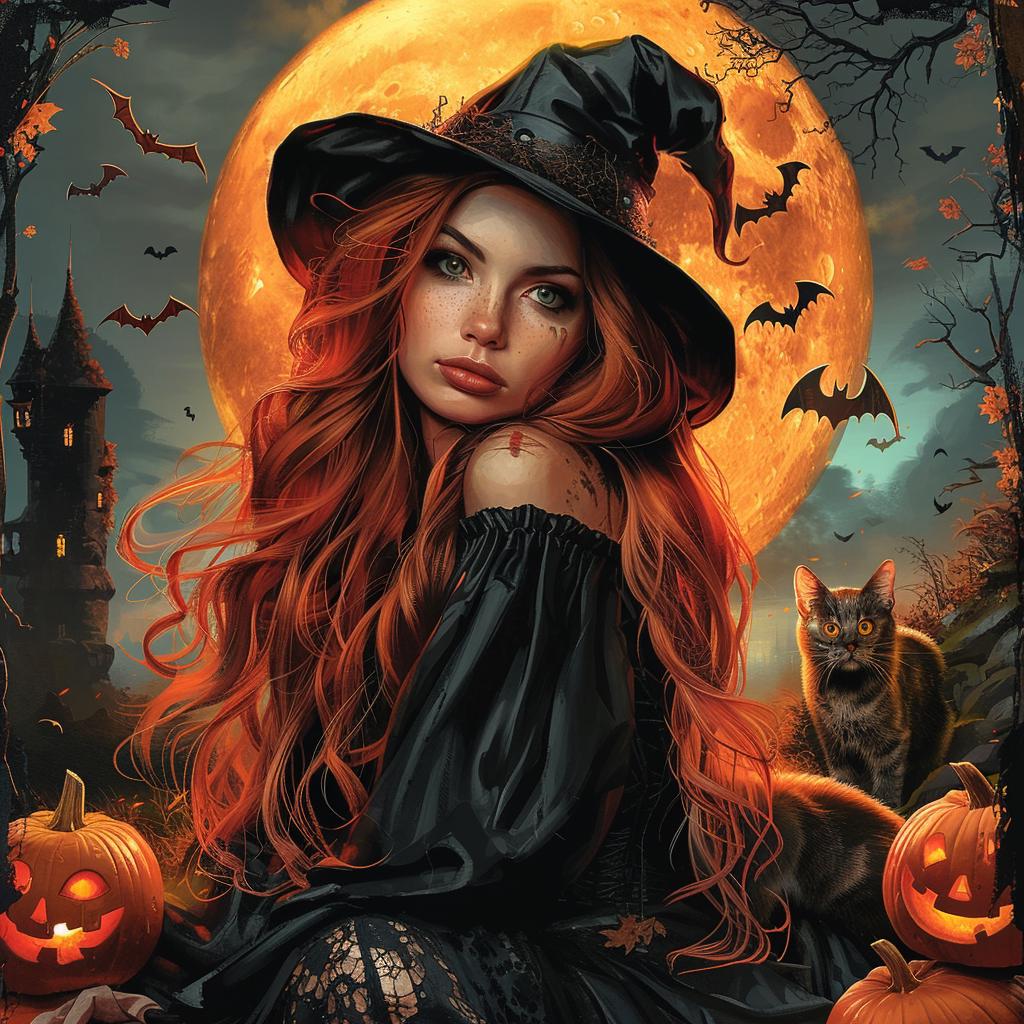 24 Halloween Witch Clipart, Spooky Halloween Art, Witch Clipart ...