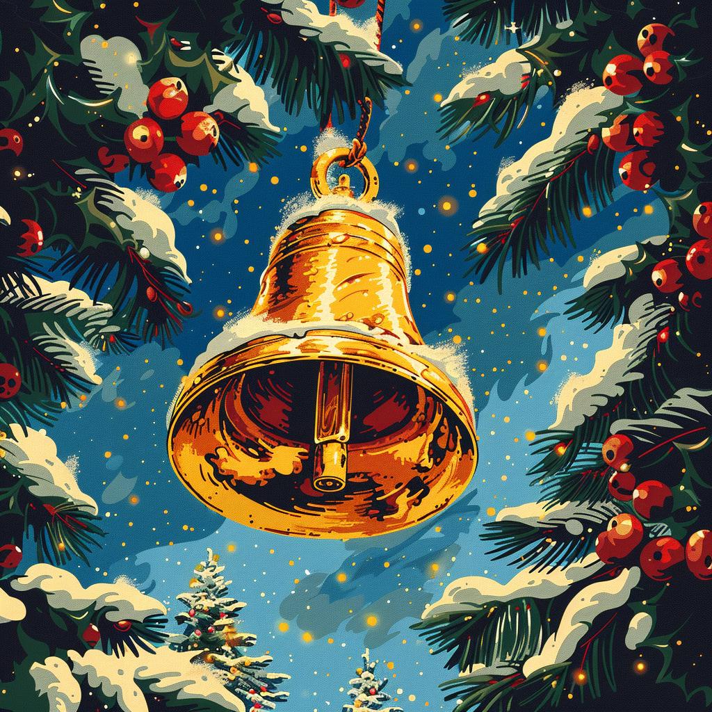 24 Christmas Bell Clipart, Christmas Bell Clipart, Holiday Decor ...