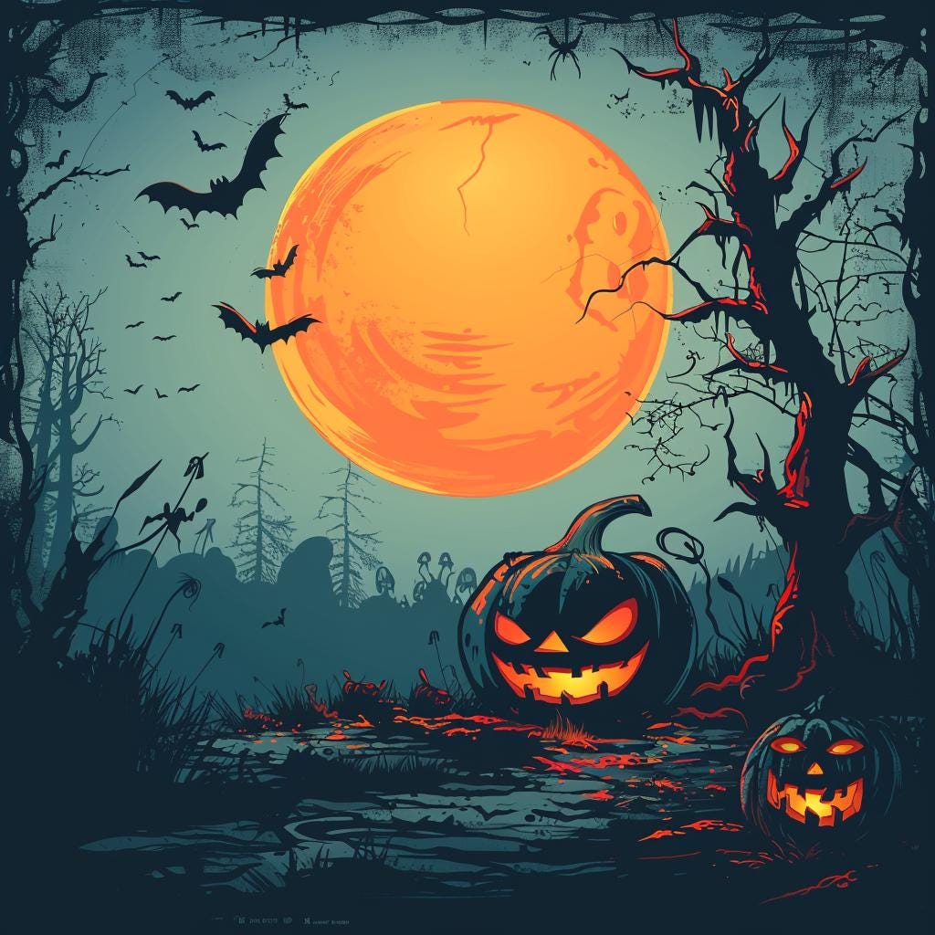 24 Halloween Haunted House Clipart, Spooky Haunted Village Clipart ...