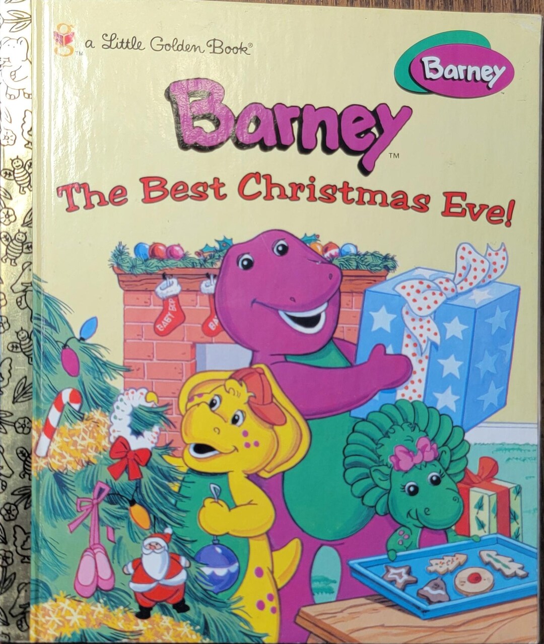 A Little Golden Book Barney the Best Christmas Eve 1997 - Etsy