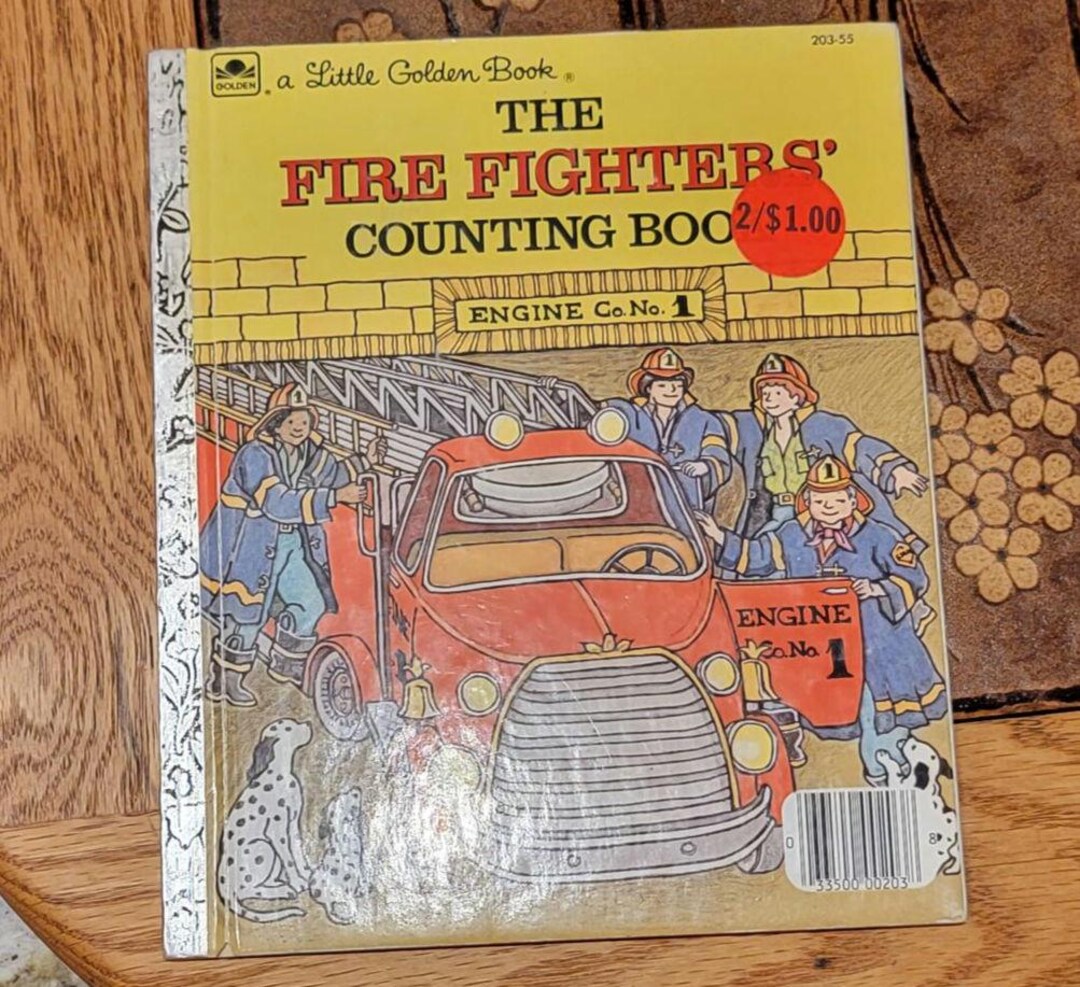 The Firefighters Counting Book 1983 - Etsy