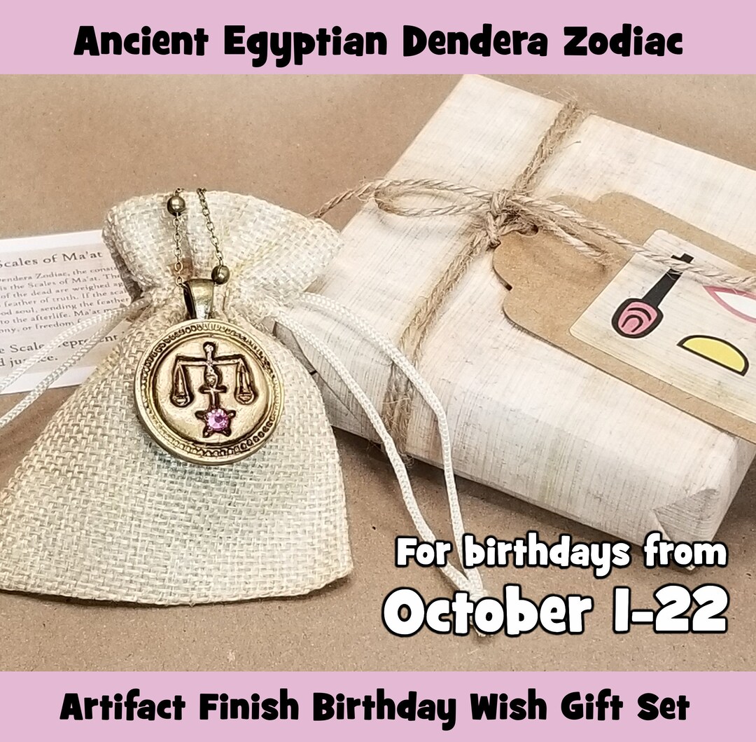 Ancient Egyptian Birthstone Necklace October Libra the - Etsy