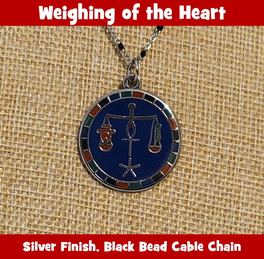 Scales of Ma'at, Ancient Egyptian Enameled Necklace, Harmony, Justice ...