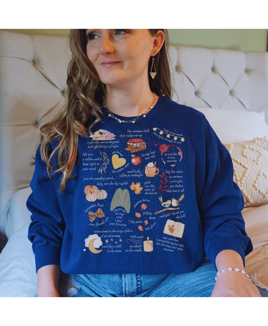 Cozy Fall Autumn Nostalgia Comfort Colors Garment Dyed Sweatshirt - for ...