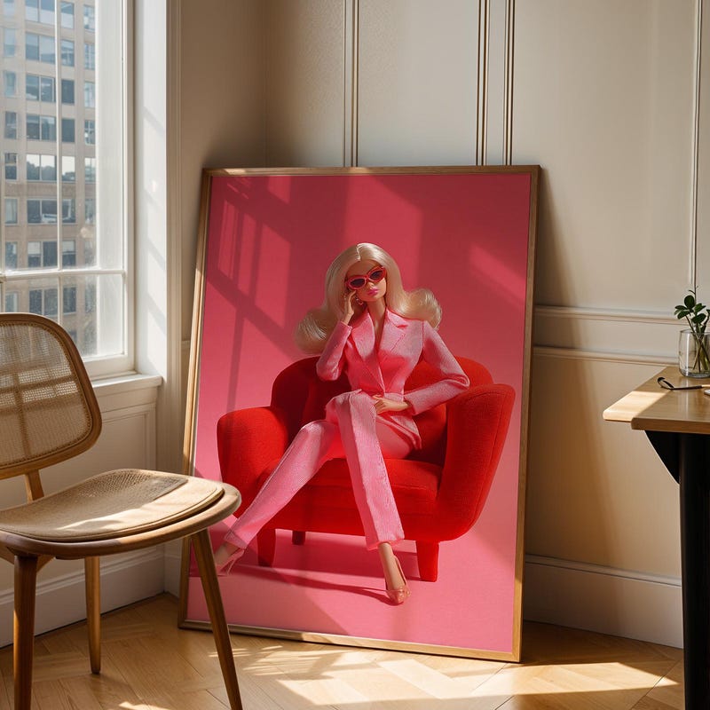 Hot Pink Aesthetic Barbie - Etsy
