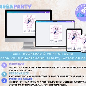 Ghost Spider Birthday Invitation: Editable Gwen Stacy Party (digital ...