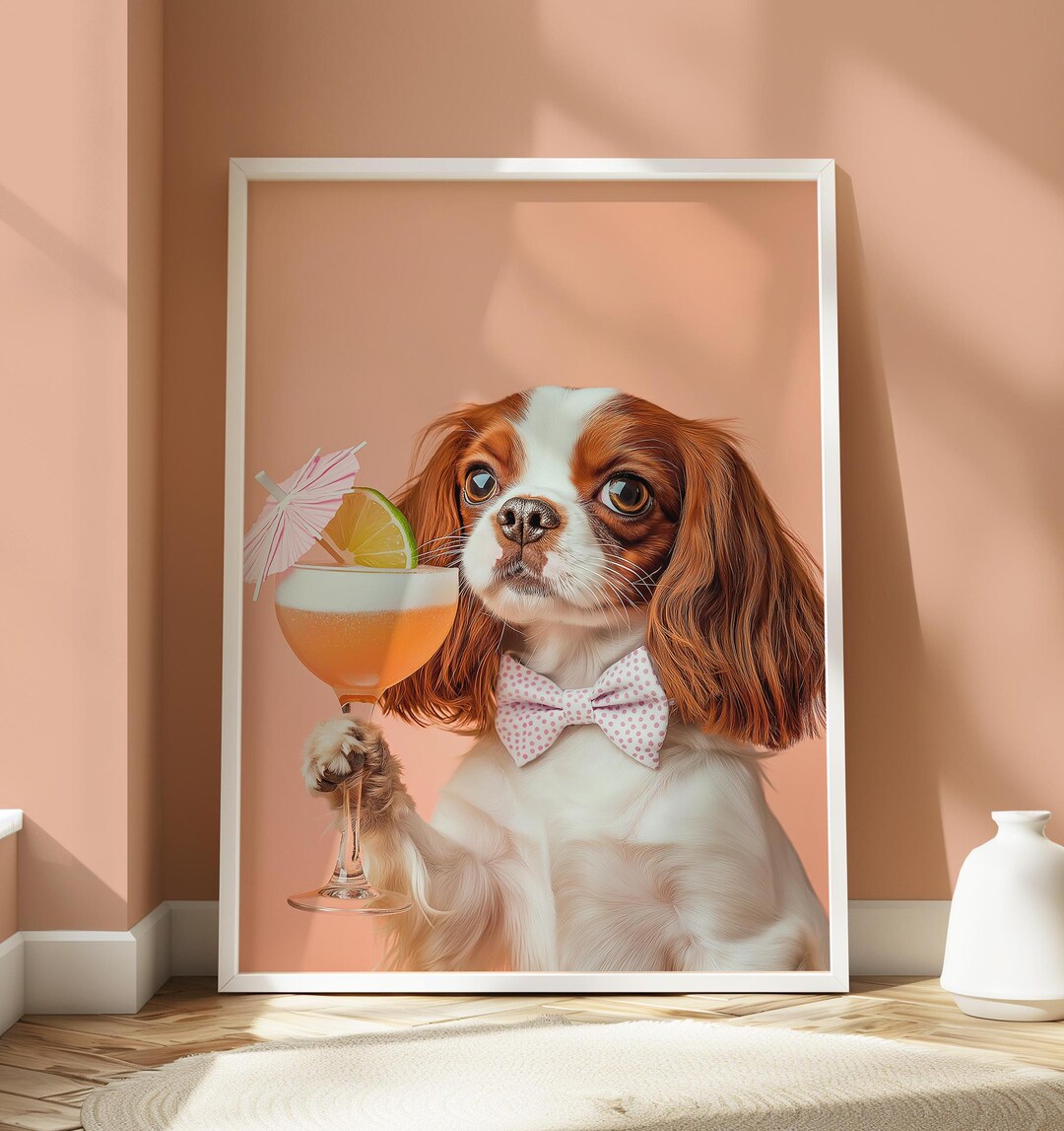 Cavalier King Charles Spaniel Poster - Dog Loves Home Decor - Fun Dog ...