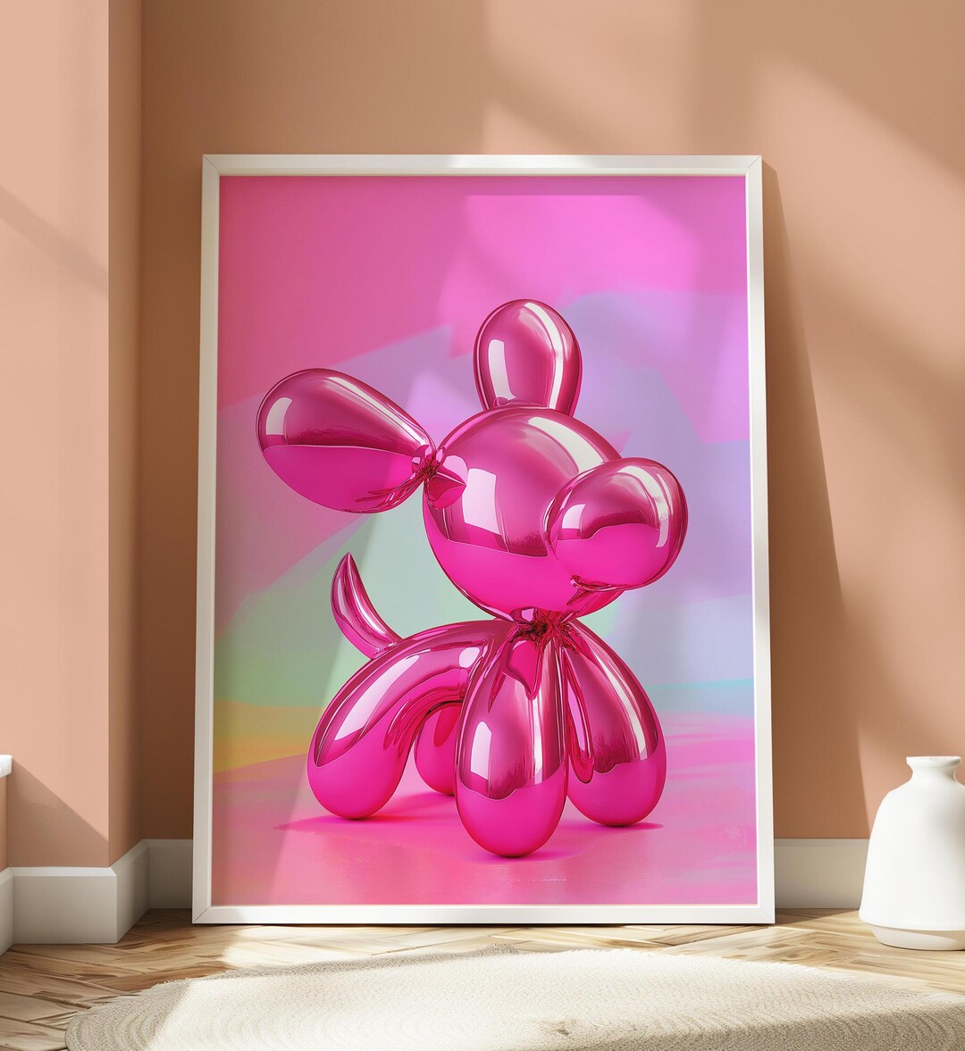 Balloon Dog Poster - Abstract Balloon Dog Art - Balloon Dog Wall Art ...