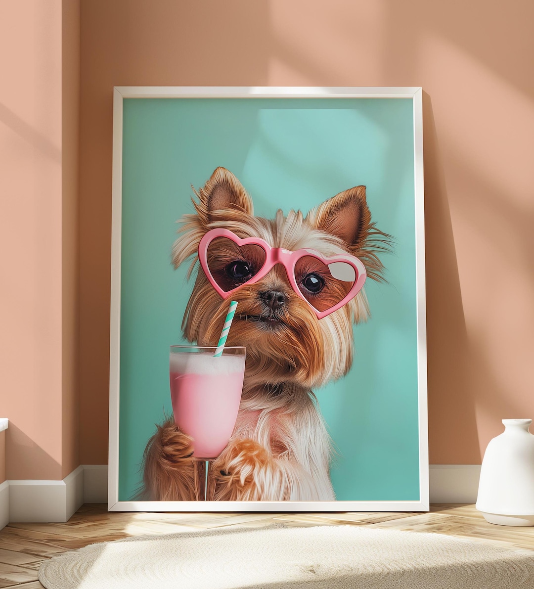 Yorkshire Terrier Poster - Yorkie Print - Dog Lovers Home Decor - Fun ...