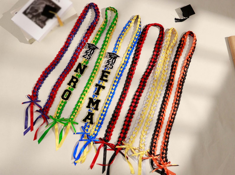 Personalized Graduation Ribbon Lei 2026, Graduate Keepsake - Etsy