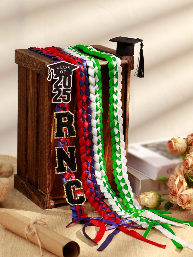 Personalized Graduation Ribbon Lei 2026, Graduate Keepsake - Etsy