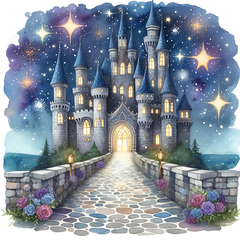 Whimsical Princess Clip Art - Etsy