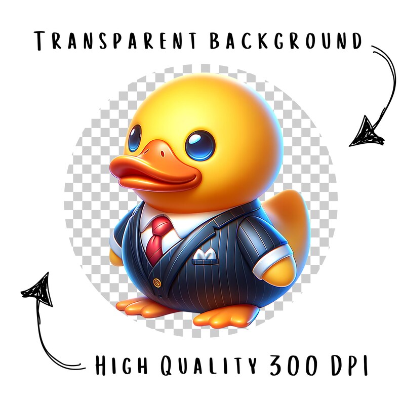 Rubber Ducky Clipart Bundle 15 PNG Cute Duck Clip Art Set Duck Costume ...