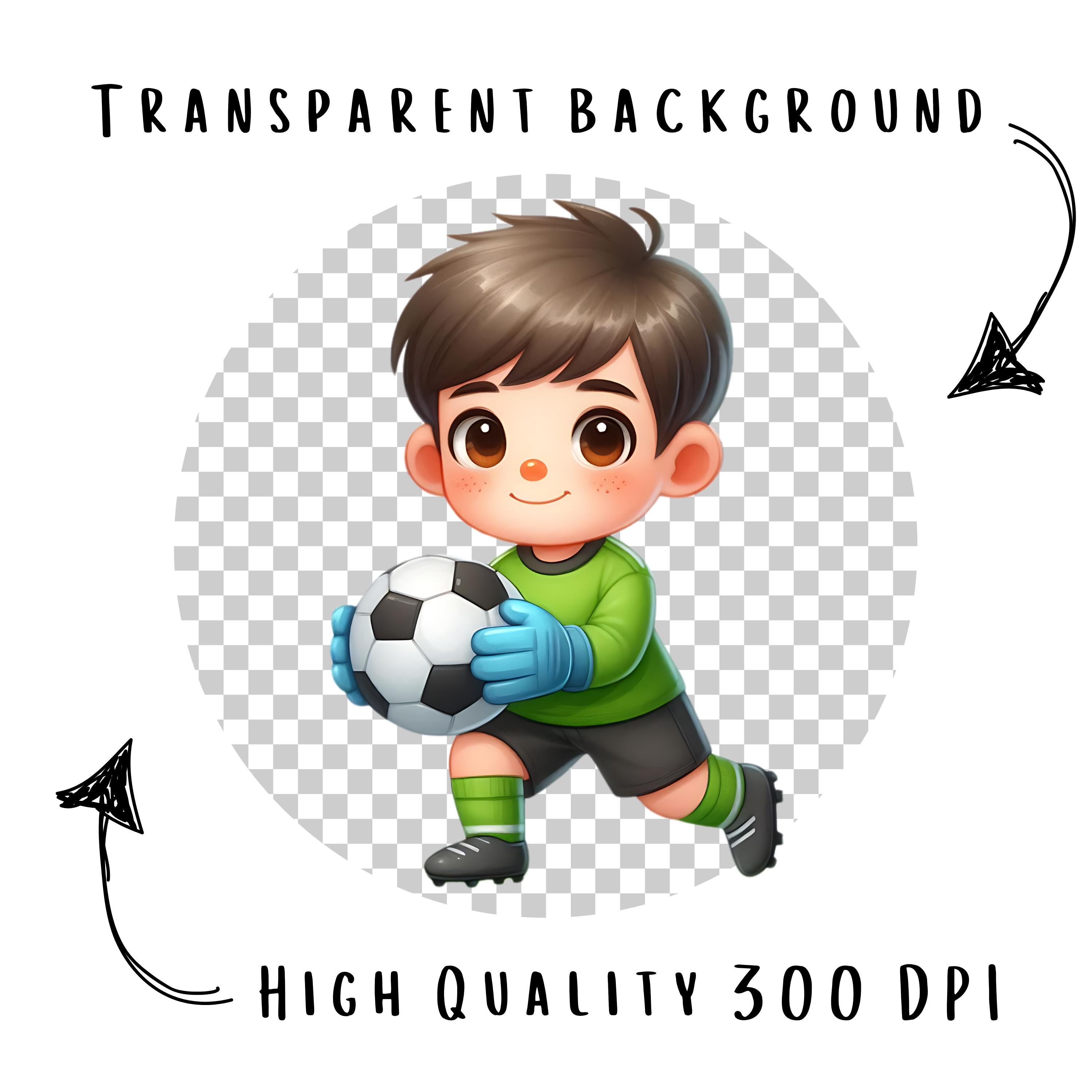 Little Soccer Clipart Bundle 15 PNG High Quality Watercolor Soccer Game ...