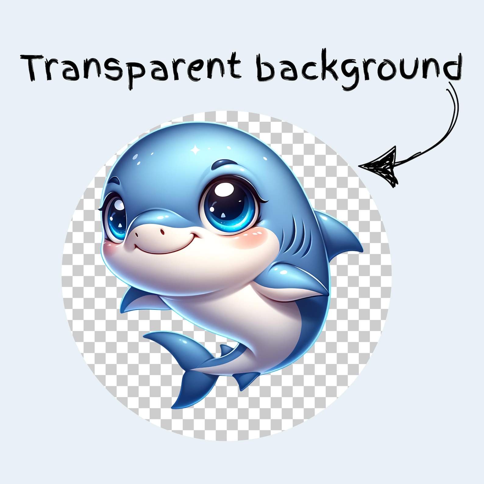 Baby Shark Clipart Bundle 15 PNG Cute Shark Clip Art for Teachers ...