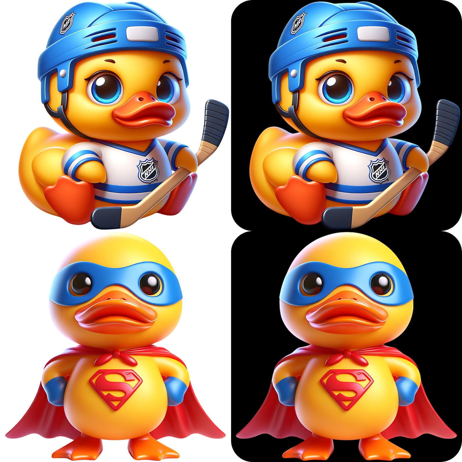 Rubber Ducky Clipart Bundle 15 PNG Cute Duck Clip Art Set Duck Costume ...