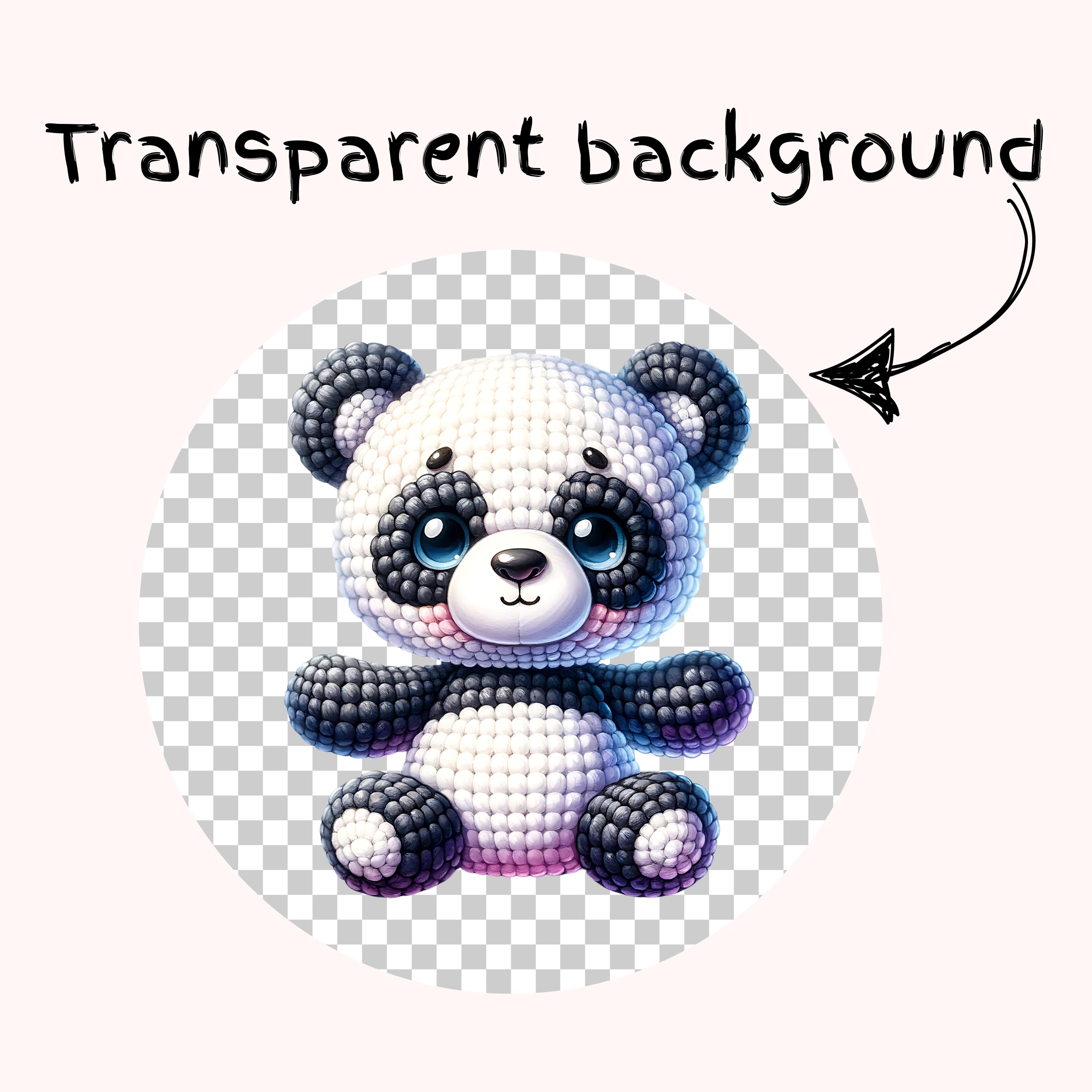 Crochet Animals Clipart Bundle 15 PNG Digital Art Files Cute Kawaii ...