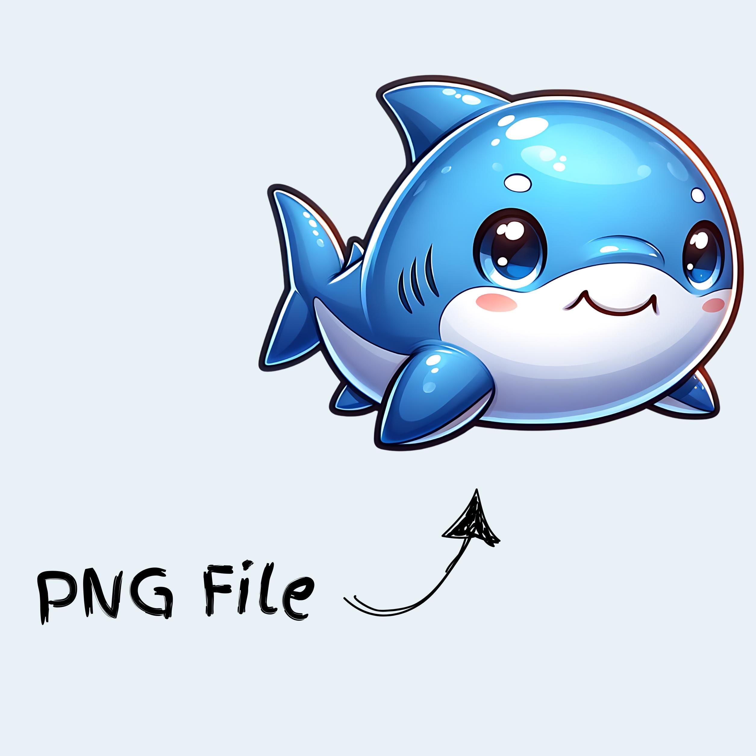 Baby Shark Clipart Bundle 15 PNG Cute Shark Clip Art for Teachers ...