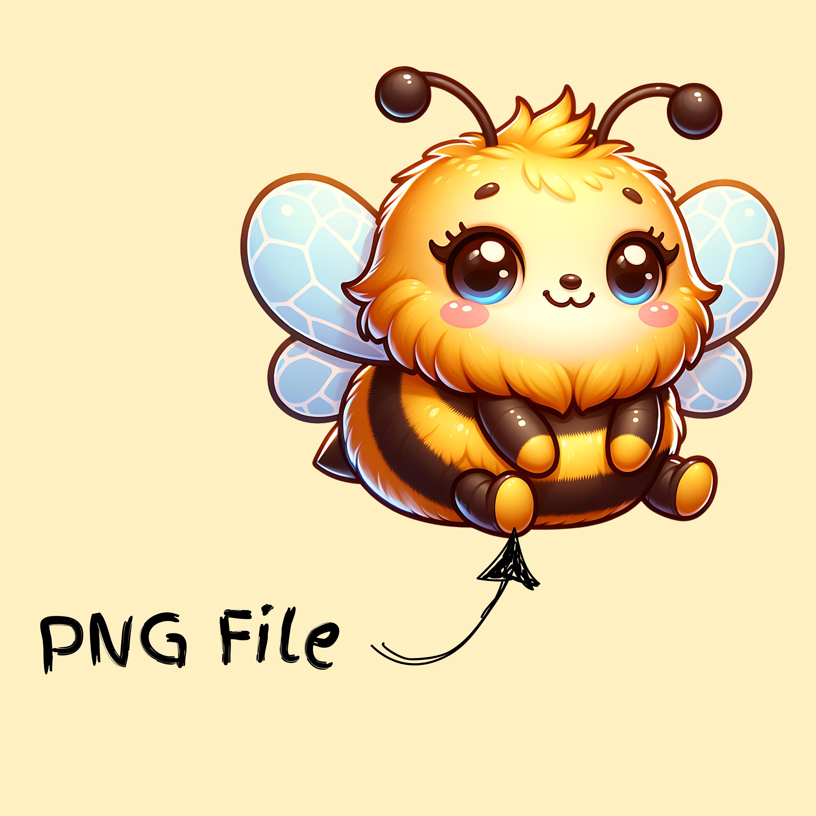 Cute Bumble Bee Clipart Bundle 12 PNG Baby Bee PNG Cute Clip Art for ...