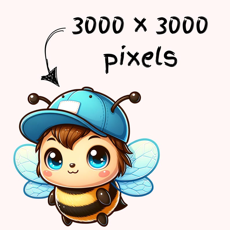 Blue Baby Bee Clipart Bundle 15 PNG High Quality Cartoon Soft Blue Boy ...